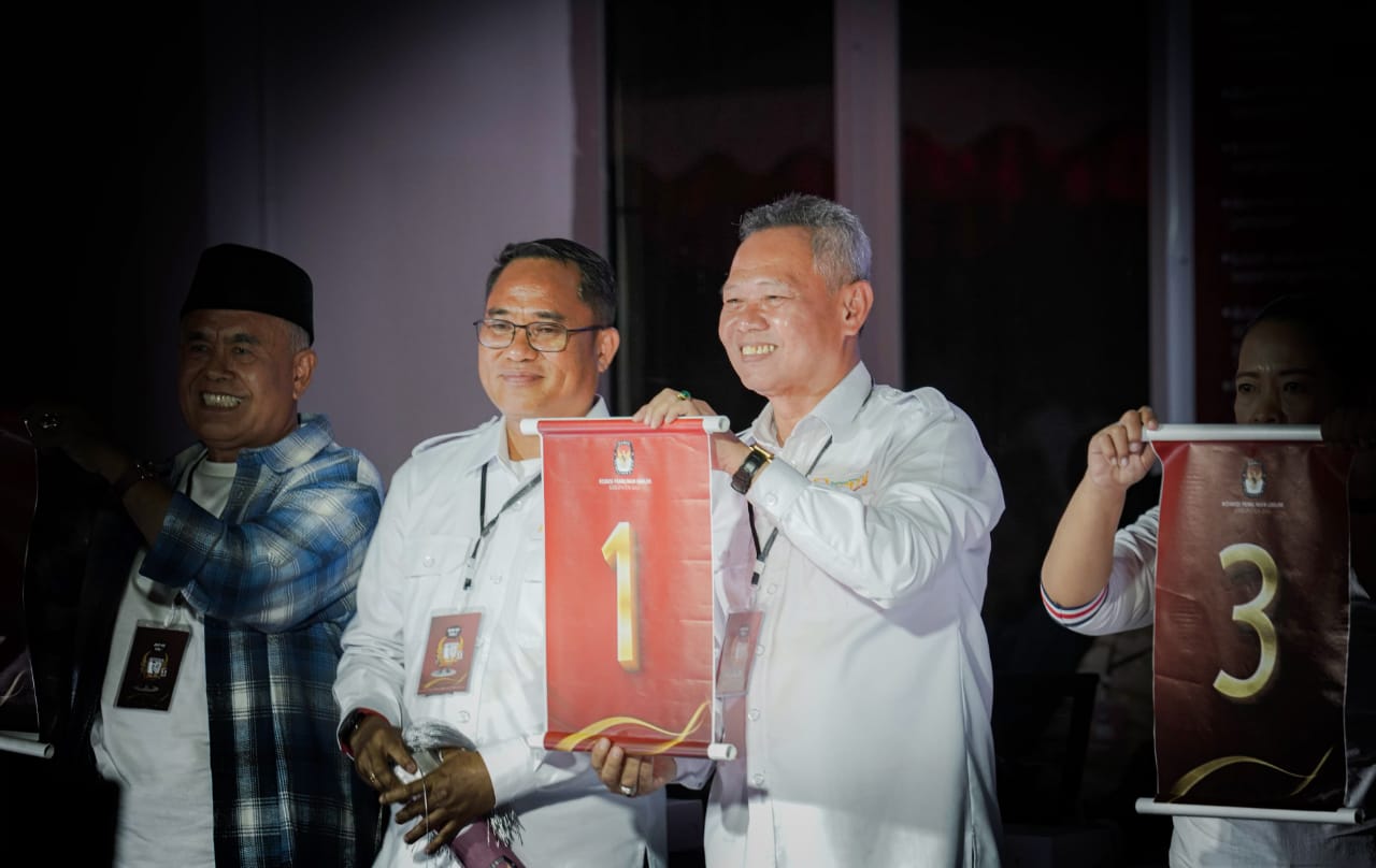 Rizal-Samuel Pongi Dapat Nomor Urut 1 di Pengundian Calon Bupati dan ...
